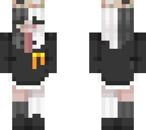 Girl ranboo w/ Technoblade's ribbon | Minecraft Skin