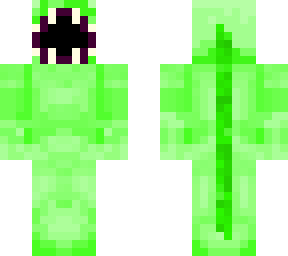 Green Axolotl but Angry (Fixed Eyes) | Minecraft Skin