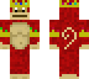 monkey with crown and gold bracelets | Minecraft Skin