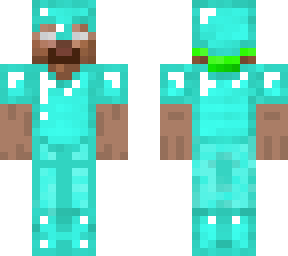 green herobrine in armor | Minecraft Skins