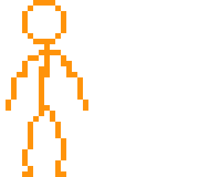Orange Stickman Alan Becker | Minecraft Skin
