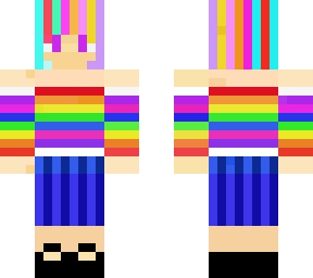 Rainbow Groove | Minecraft Skin
