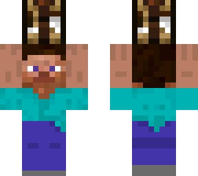 Steve holding Crafting Table | Minecraft Skin