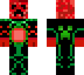 Fire Creeper | Minecraft Skin