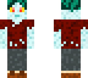 Frost Bite Zombie Man | Minecraft Skin
