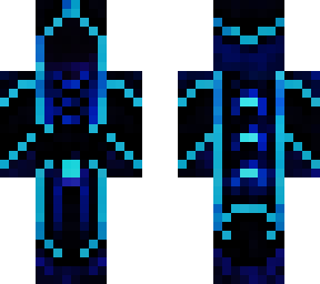photonic blue ghost | Minecraft Skin