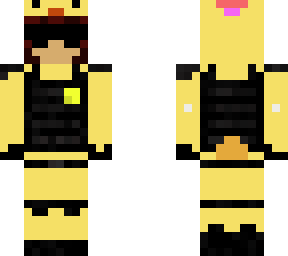 Pollito colorido Policia | Minecraft Skin