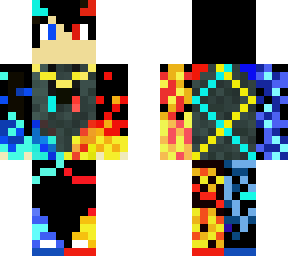 water demon fire demon | Minecraft Skin
