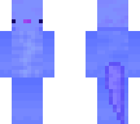 Blue axolotl | Minecraft Skin