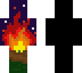 Nighttime Campfire | Minecraft Skin