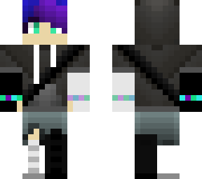 Better Blue Hair Emo Skin | Minecraft Skin