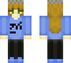 Blue Jumper Anime Girl | Minecraft Skin