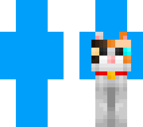 Calico Cat Pixel Art | Minecraft Skin