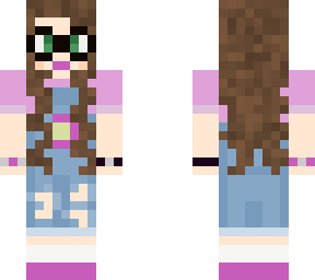 celeste pink overall | Minecraft Skin