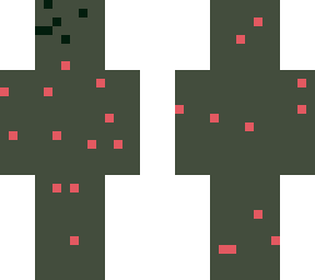 Corrupted zombie with blood | Minecraft Skin