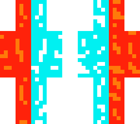 fire and ice skin | Minecraft Skin