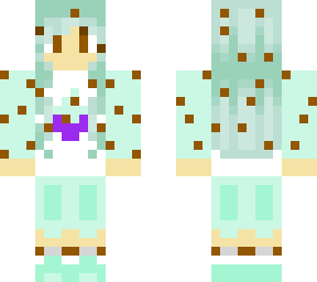 Mint chocolate chip skin! | Minecraft Skin
