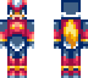 megaman zero | Minecraft Skins