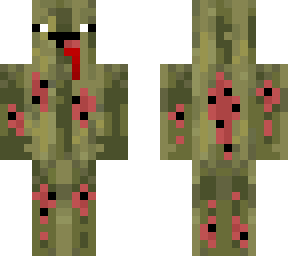 Derp Watermelon Zombie (Halloween Theme) | Minecraft Skin
