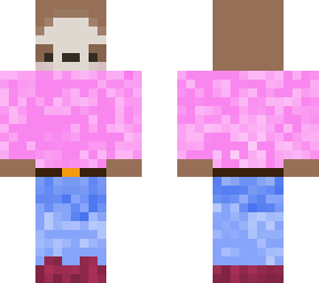 pink sweater sloth | Minecraft Skin