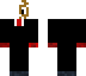 slender man unmasked | Minecraft Skin