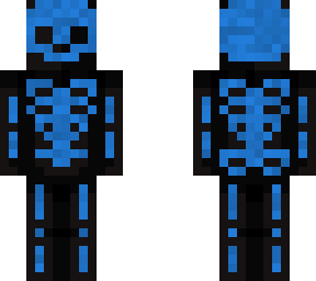 Blue Skeleton | Minecraft Skin