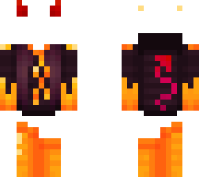 DEMON OUTFIT +HORNS | Minecraft Skin