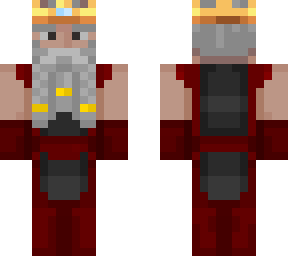 dwarf king red crown dwarven royal | Minecraft Skins