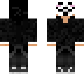 hacker with the face in the back | Minecraft Skin