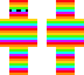 rainbow derp | Minecraft Skins
