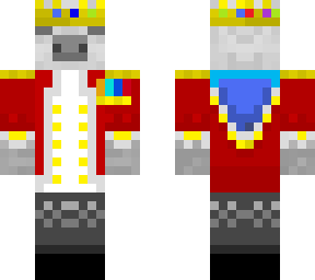 Skeleton Technoblade as a king | Minecraft Skin