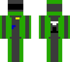 black and green racer | Minecraft Skin
