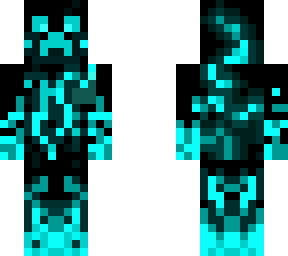 blue creeper | Minecraft Skin