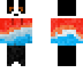 collie dog with red and blue hoodie | Minecraft Skin