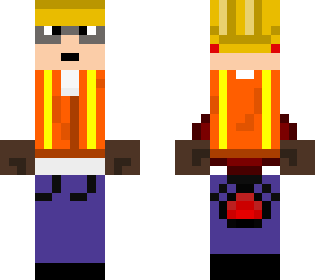 Construction Worker Redstone Ned | Minecraft Skin