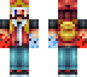 fire and ice trainer | Minecraft Skin