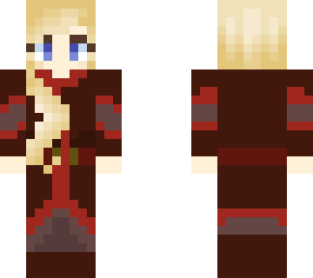 fire-bender girl | Minecraft Skin