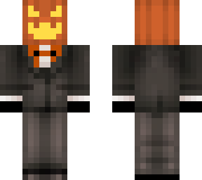 Pumpkin Head Panda (Suit on outer layer) | Minecraft Skin