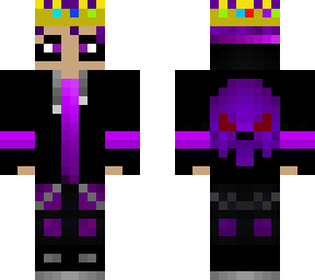 Raccoon Hybrid + Techno Crown | Minecraft Skin