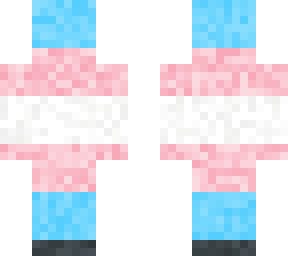 trans flag | Minecraft Skin