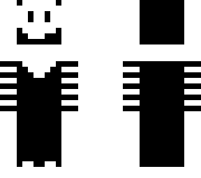 black and white figure | Minecraft Skin