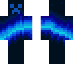 Galaxy creeper face blue | Minecraft Skin