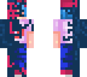 Half Corrupted BF | Minecraft Skin