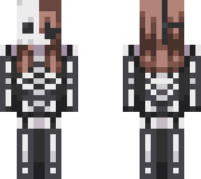 aesthetic spooky halloween skeleton bunny red fishnets girl skellington | Minecraft Skins
