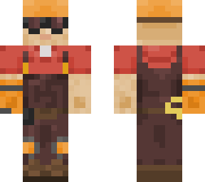 tf2 red Engineer | Minecraft Skin