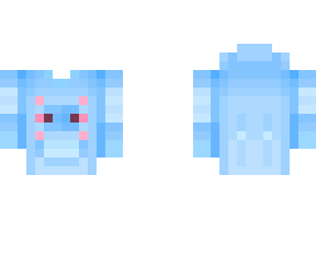 ~Aqua Axolotls MCC hoodie base~ | Minecraft Skin