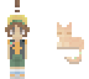 ~Justice For Mews~ Dustin & His Cat | Minecraft Skin