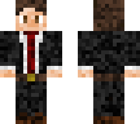 black suit red tie | Minecraft Skins