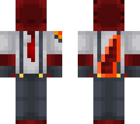 Fire Axolotl | Minecraft Skin
