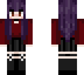 Red sweater and skirt combo | Minecraft Skin